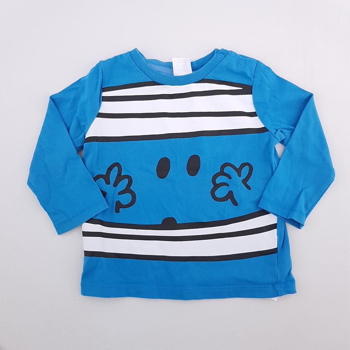 6-12M Blue Mr Men Long Sleeve shirt - Mr Men Little Miss – Jolly Monsters